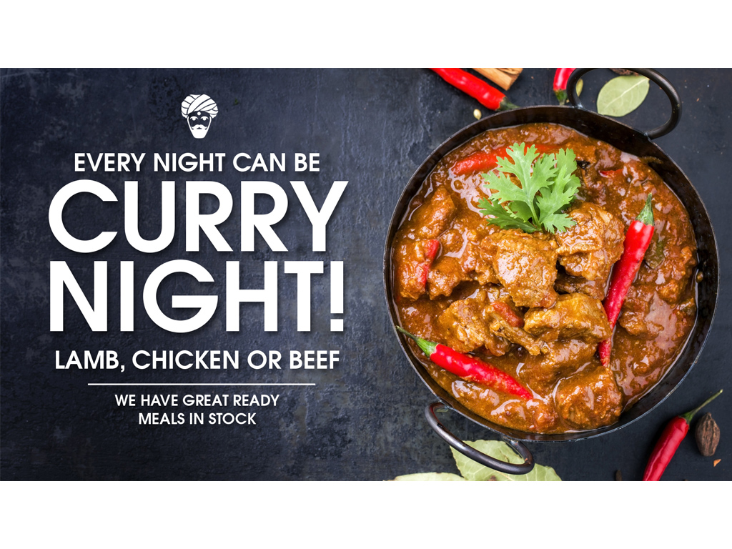 CURRY NIGHT DIGITAL POSTER LANDSCAPE | Scobies Direct
